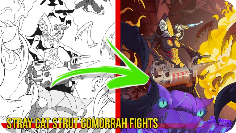 [VIDEO] Stray Cat Strut Gomorrah Fights - Commissions OPEN - by ladykraken
